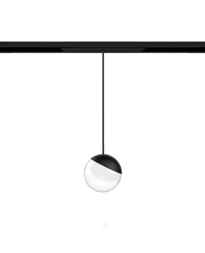 Light fixture for magnetic tracks Suspended Ball (SPAIN series) — Saros ...